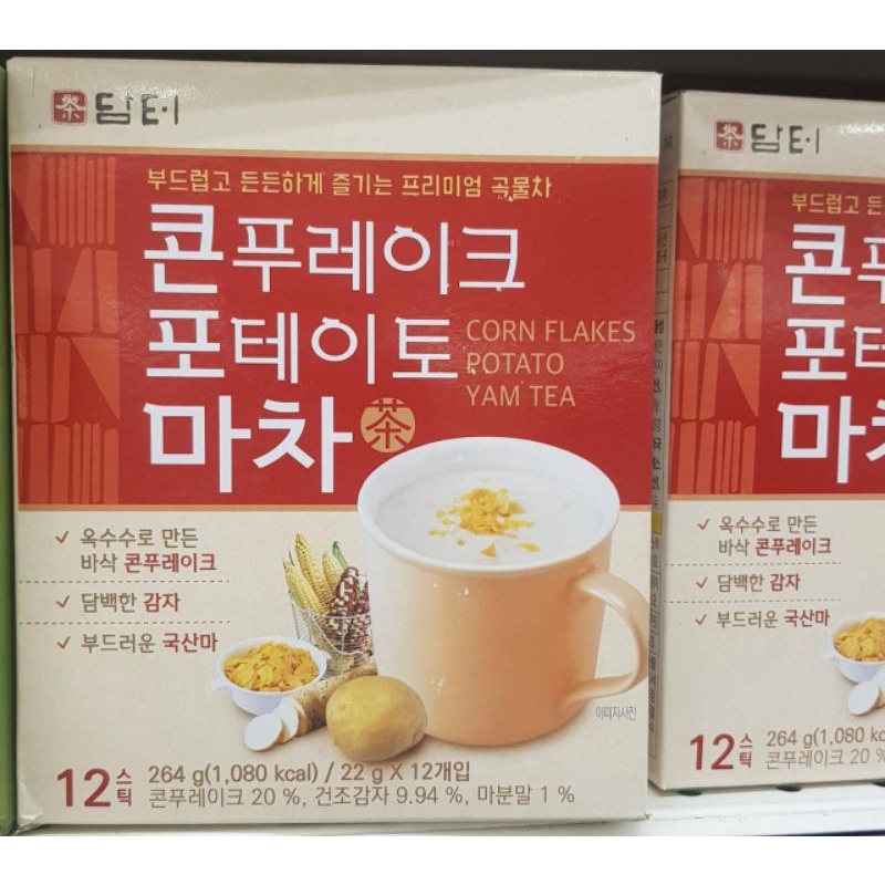 Jual damtuh Korea minuman corn flakes potato yam tea | Shopee Indonesia