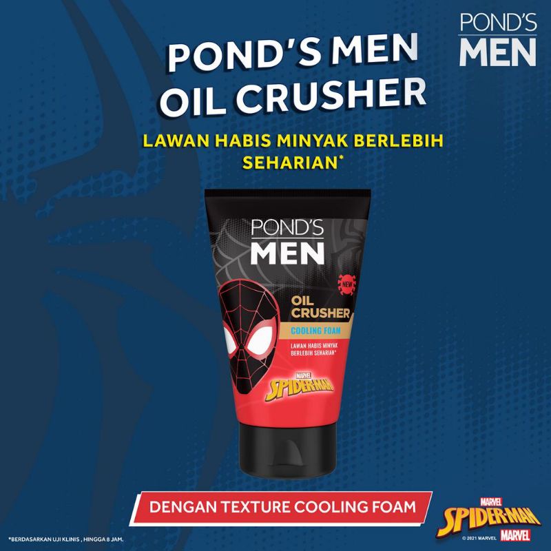 Jual Ponds Men Oil Crusher Facial Foam Sabun Cuci Muka Pria 100g Shopee Indonesia