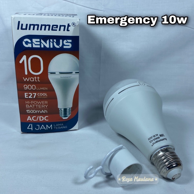 Jual Lampu Emergency Genius AC DC 10w Lumment | Shopee Indonesia