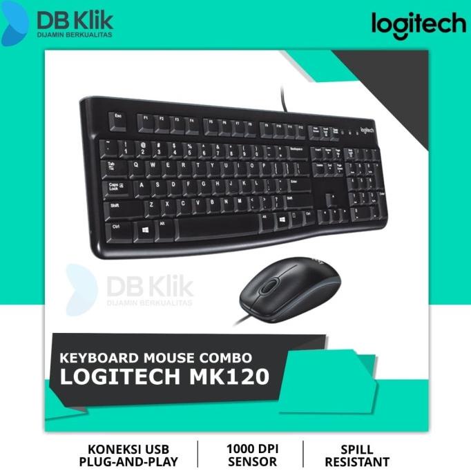 Jual Logitech MK120 Keyboard Mouse Combo | Shopee Indonesia