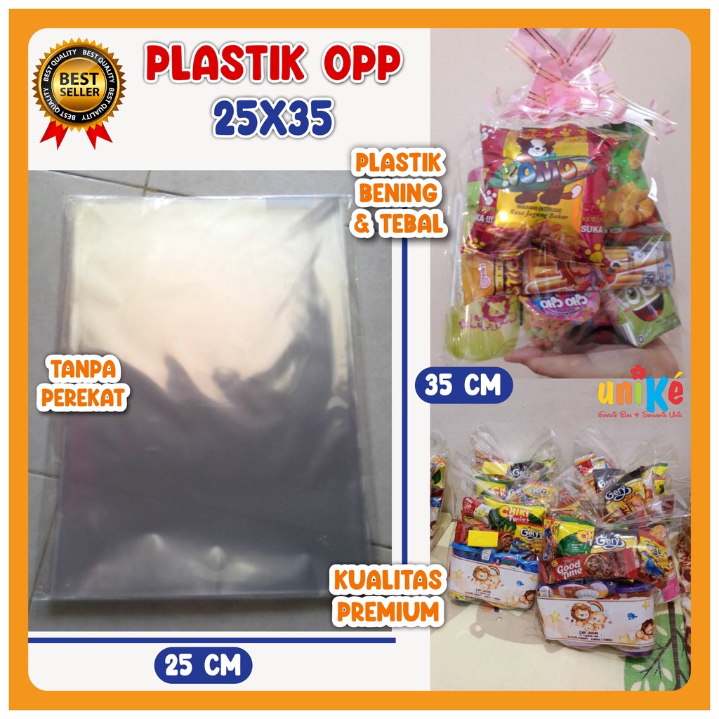 Jual PLASTIK OPP 25x35 Kantong Kaca Bening Tebal Parcel Packing ...
