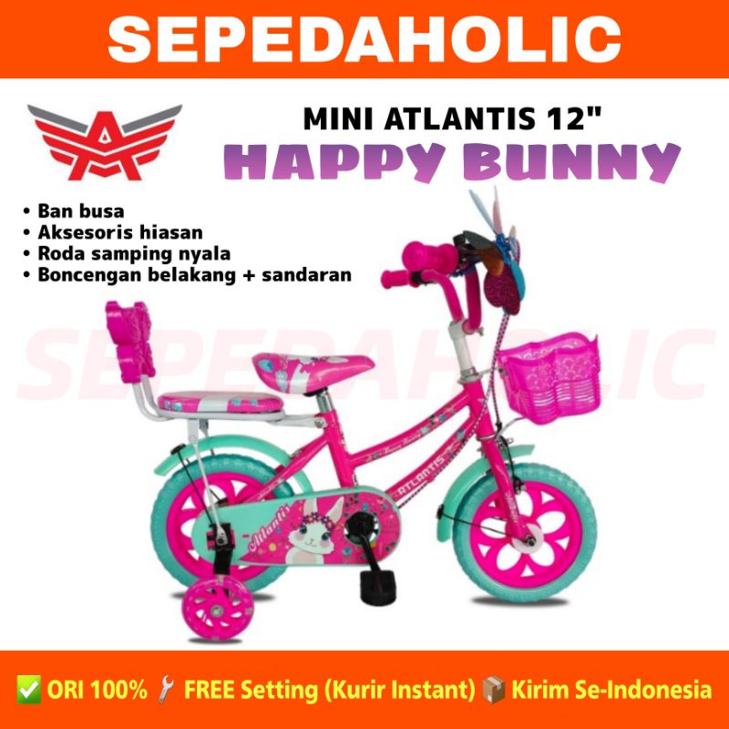Jual Sepeda Anak Perempuan ATLANTIS MINI HAPPY BUNNY 12 Inch Ban Busa ...