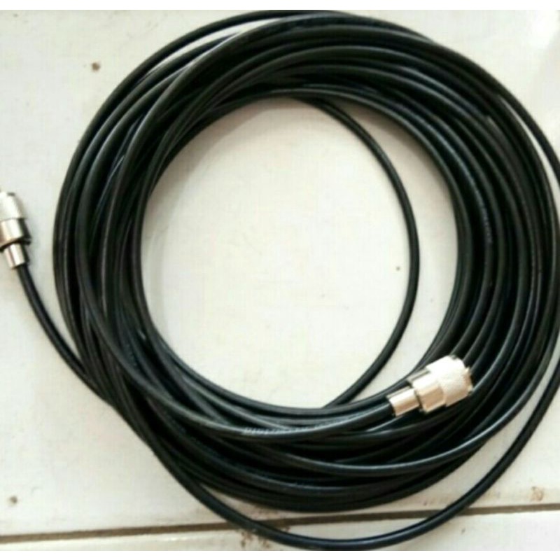 Jual Kabel coaxial RG58 50ohm panjang 25 Meter dengan konektor 2 buah ...