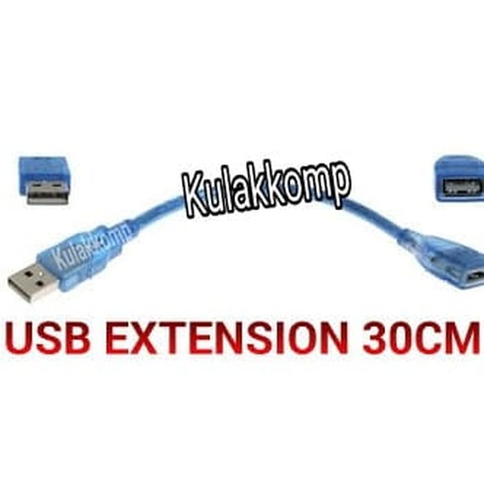Jual KABEL USB EXTENSION 30CM / USB PERPANJANGAN | Shopee Indonesia
