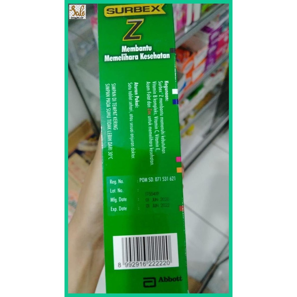 Jual Balankeke- Multivitamin Surbex-Z Box 30 Tablet -Aslii. | Shopee ...