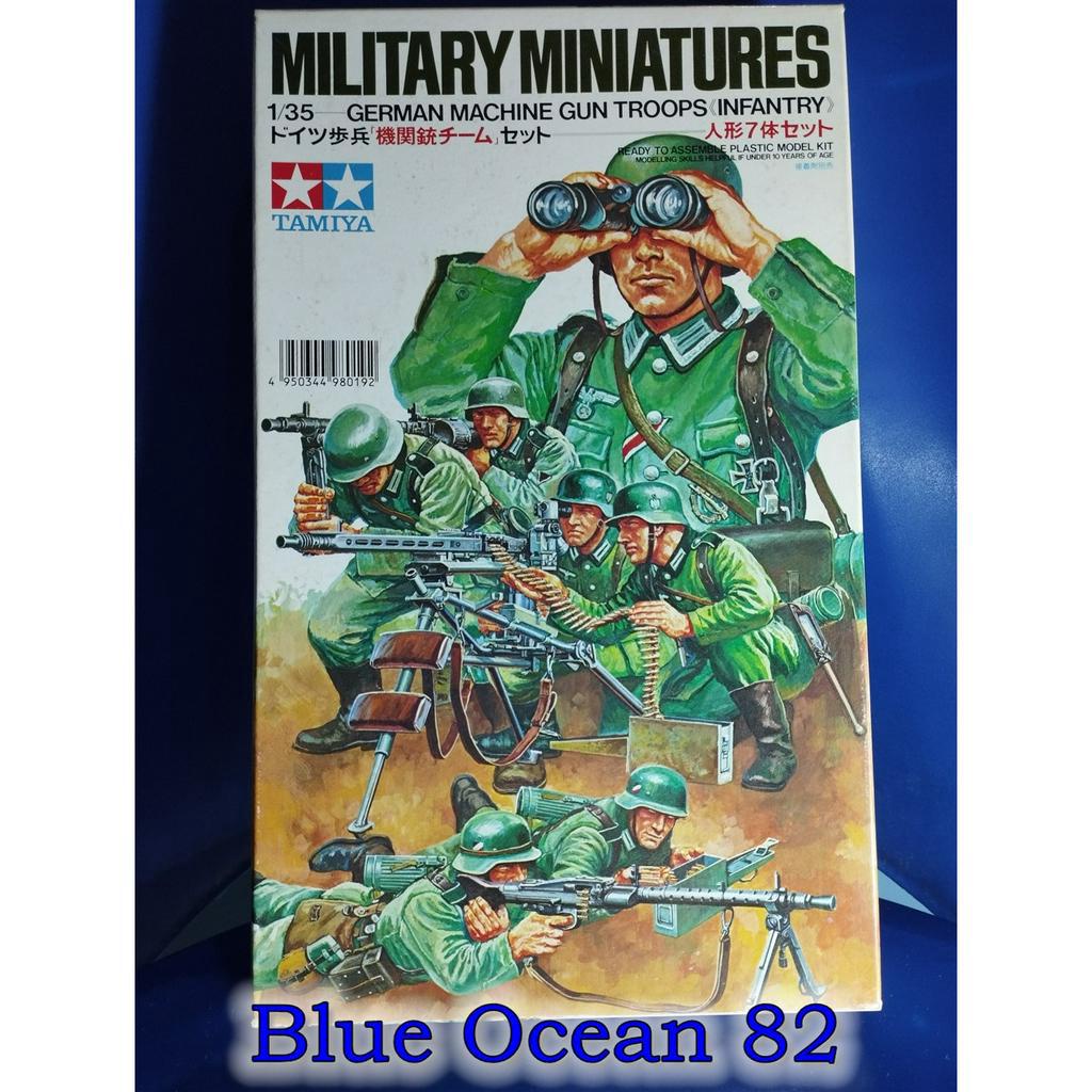 Jual Model Kit Tamiya 1/35 - German Machine Gun Troops Infantry Set - 7 ...