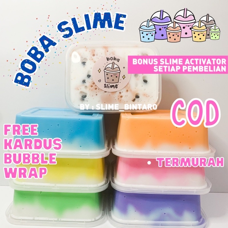 Jual BOBA SLIME BY SLIME BINTARO || SLIME TERMURAH | Shopee Indonesia