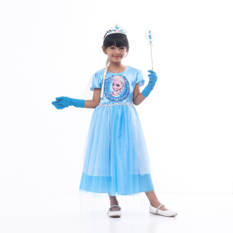 Jual Gaun frozen anak, Dress Frozen anak, Baju pesta anak Frozen, Gaun ...