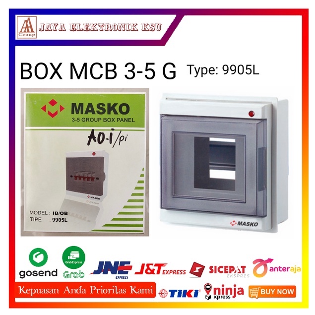 Jual Masko 9905L Box MCB 3-5 G 5 Group IB OB Inbow / Outbow | Shopee ...