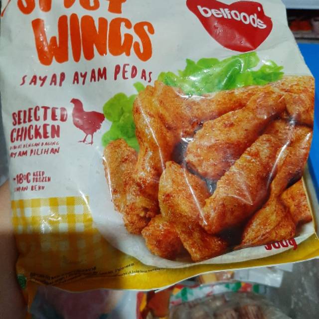 Jual Belfoods Favorite Spicy Wings 500gr | Shopee Indonesia