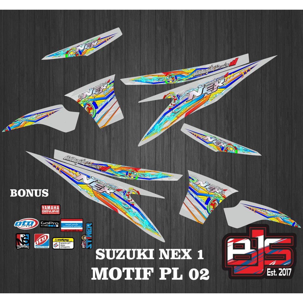 Jual [COD] striping sticker stiker polet lis suzuki nex 1 motif ungkel 1 | Shopee Indonesia