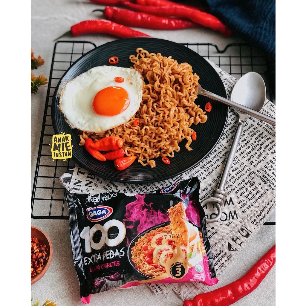 Jual Mie Gaga 100 Extra Pedas Goreng Chipotle | Shopee Indonesia