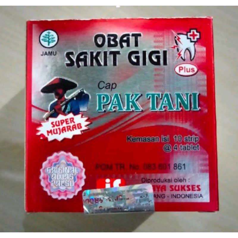 Jual OBAT SAKIT GIGI CAP PAK TANI (10 saset) | Shopee Indonesia