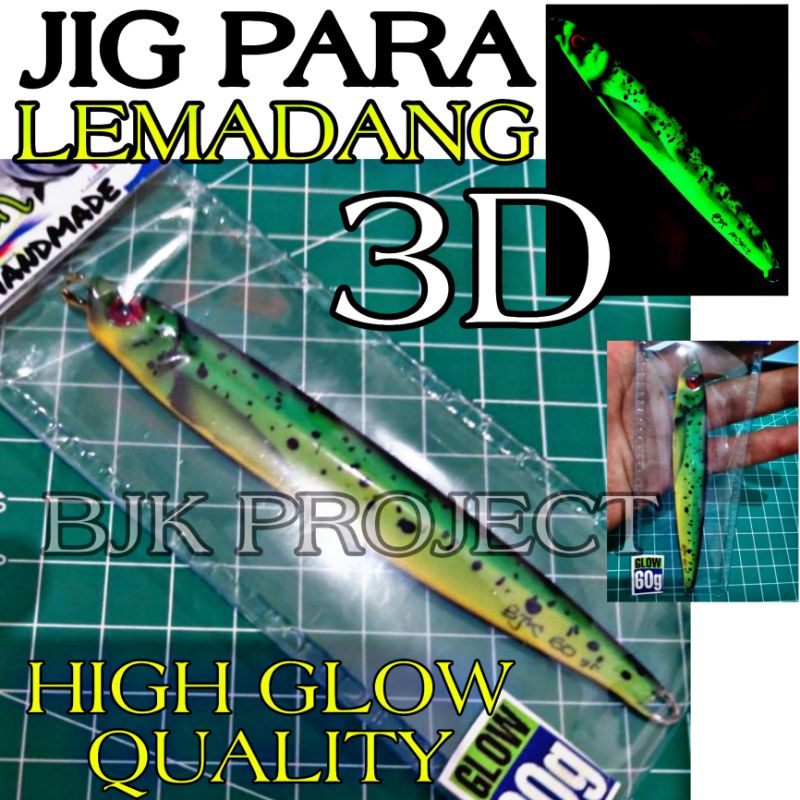 Jual JIG PARA LONG 60,80,100g FULL GID LEMADANG HIJAU | Shopee Indonesia