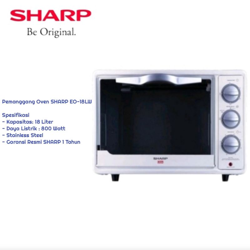 Jual SHARP Oven Toaster Listrik 18 Liter EO18L(W) | Shopee Indonesia