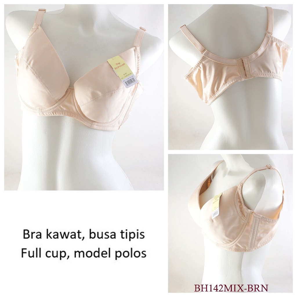 Jual Bra Wanita Kawat Full Cup Busa Tipis THE BRAHOUSE Big Jumbo Size 36B 38B Underwire ...