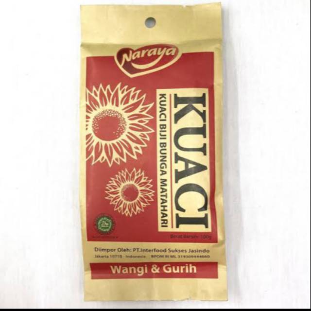 Jual Kuaci Naraya ( Kuaci Biji Bunga Matahari ) 100gr | Shopee Indonesia