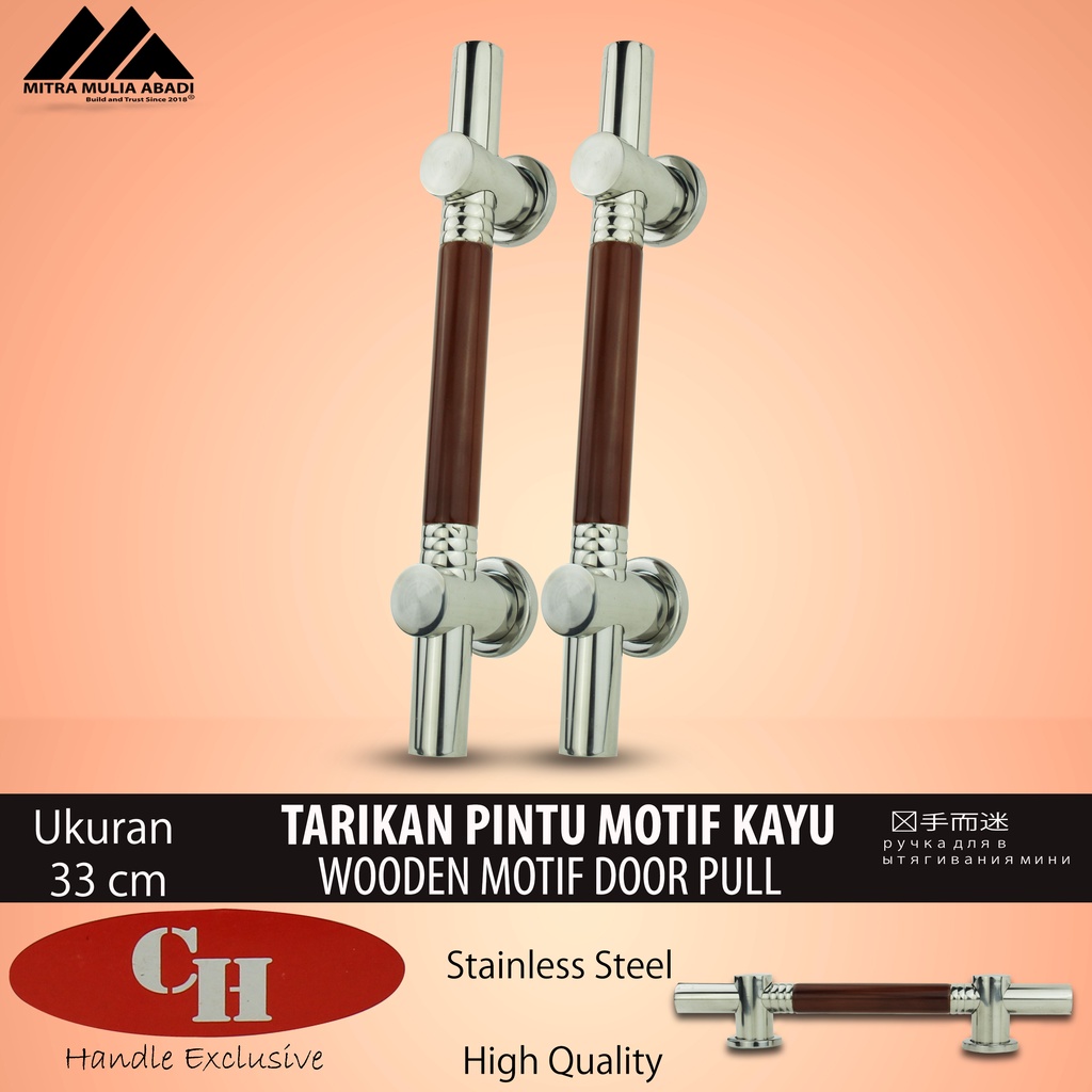 Jual Pull Handle Bentuk Suling Pintu Rumah Motif Kayu | Gagang Pintu 32 ...