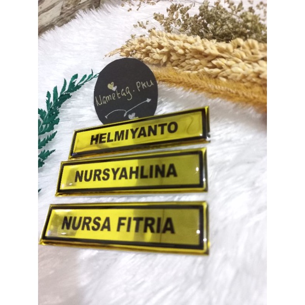 Jual Nametag PNS / Nametag ASN desain formal PNS/ASN | Shopee Indonesia
