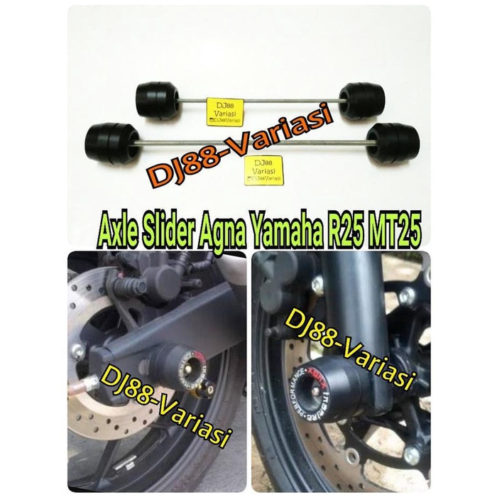 Jual Axle Slider Agna Inspire Yamaha R25 Mt25 As Roda Fork Slider ...