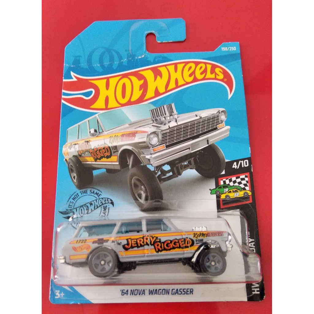 Jual Diecast Hot Wheels 64 Nova Wagon Gasser Silver Jerry Rigged HW ...
