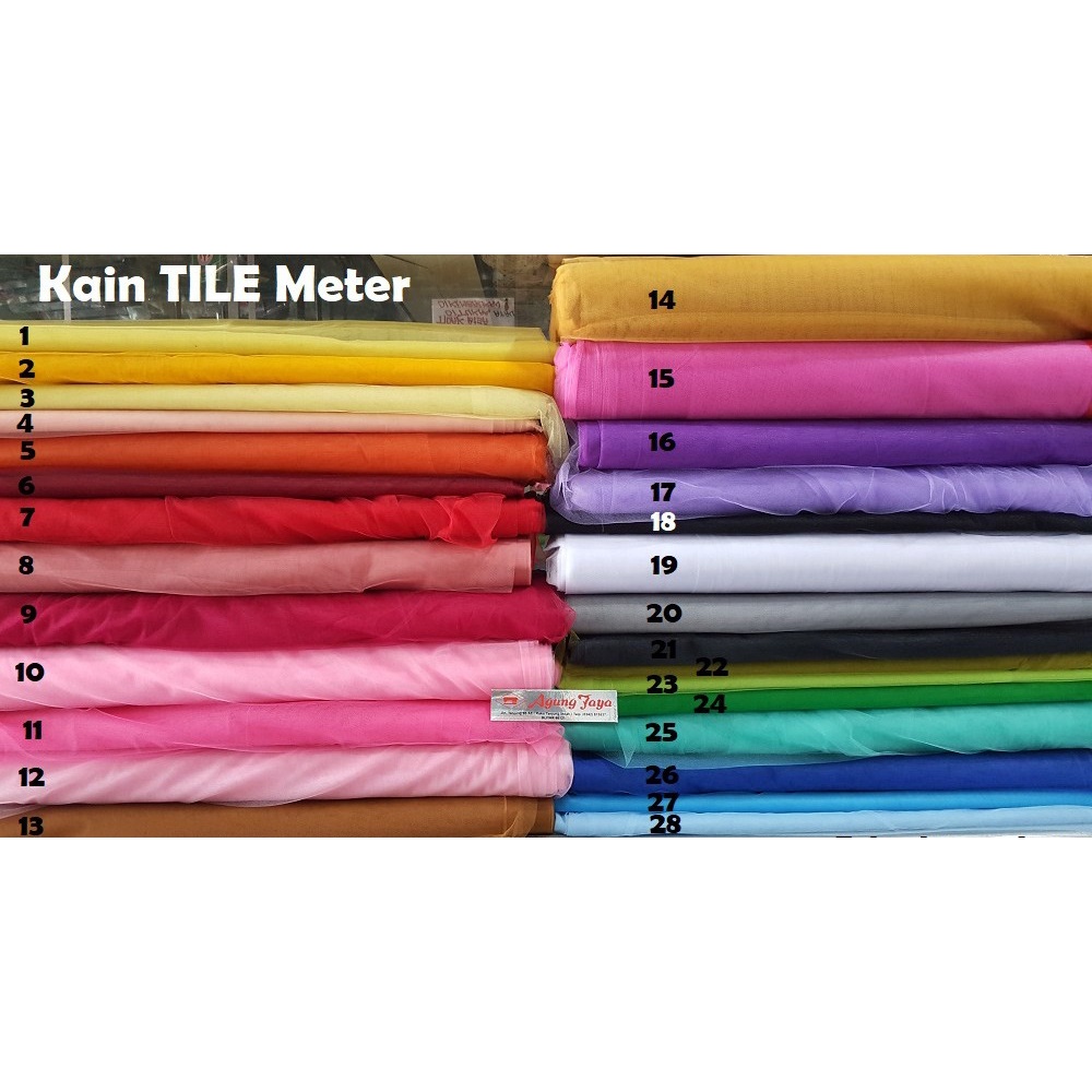 Jual Kain Tile (Meter) - Bungkus Souvenir - Kain Tulle | Shopee Indonesia