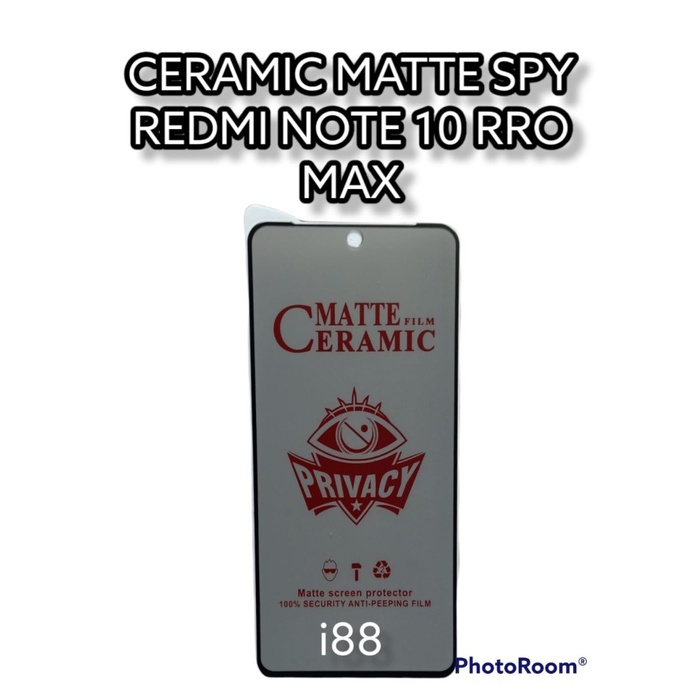Jual Xiaomi redmi note 10 pro max ceramic matte spy full cover screen ...