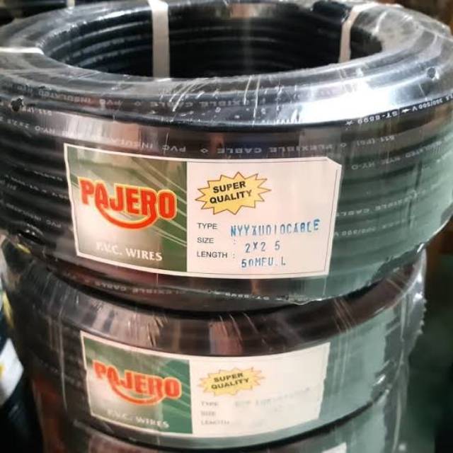 Jual Kabel Listrik / Audio Serabut Pajero 2x2,5 50 Meter - Kabel Las ...