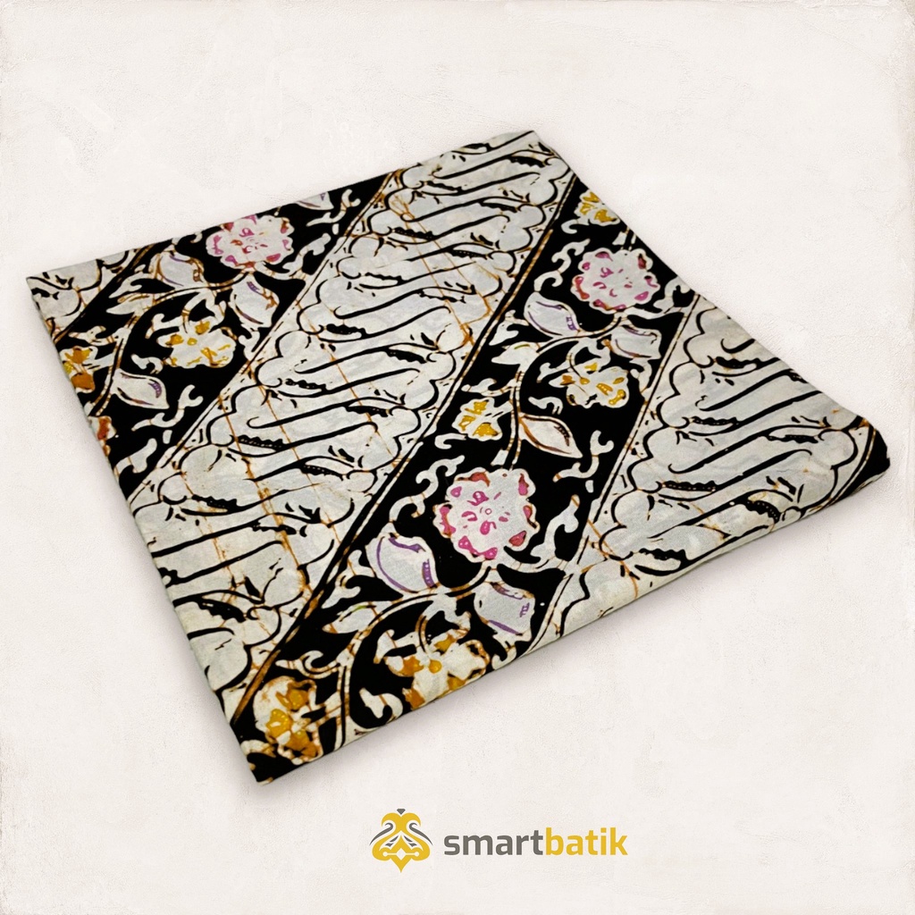 Jual Batik Kontemporer Motif Parang Seling Bunga (Cap Colet Pecah ...
