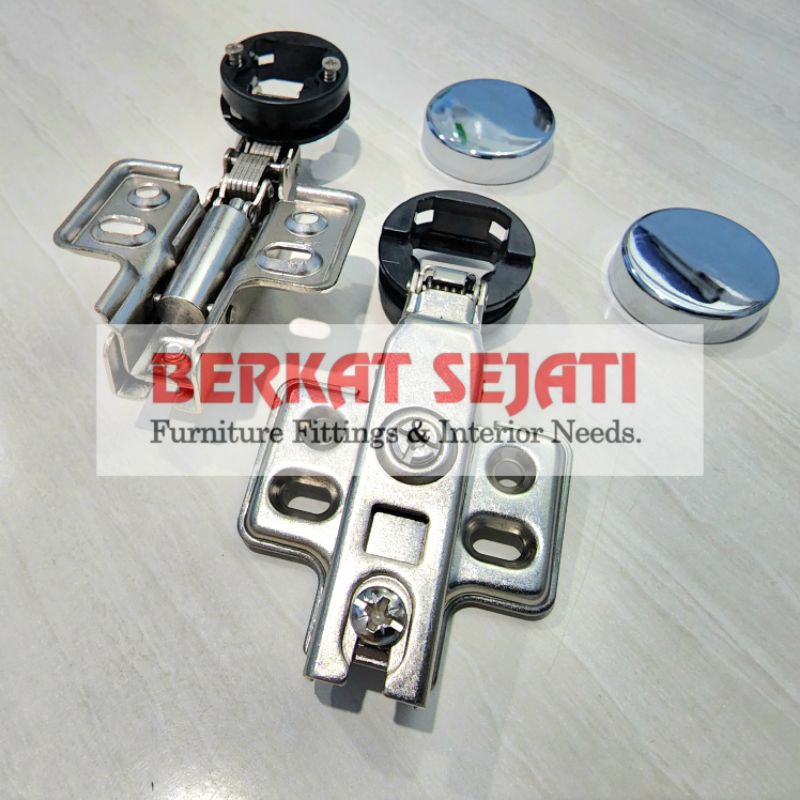 Jual Engsel Pintu Lemari Kaca Engsel Sendok Kaca SLOW MOTION Soft Close ...