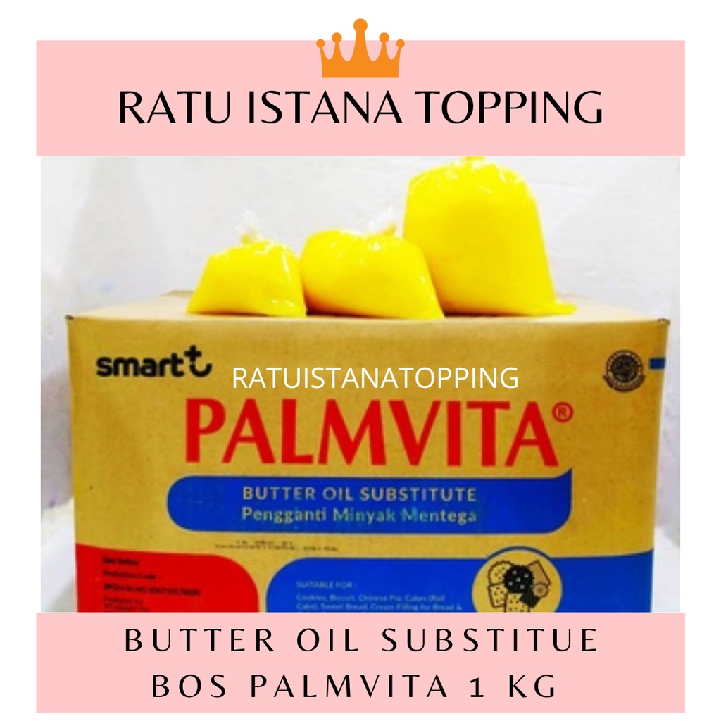 Jual BOS GOLD PALMVITA 1 KG REPACK BUTTER OIL SUBSTITUTE PENGGANTI ...