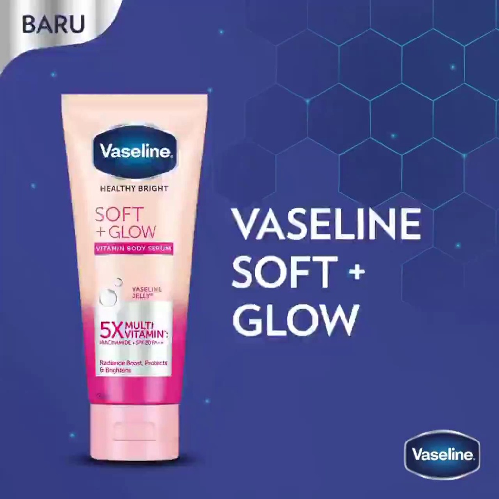 Jual VASELINE SOFT GLOW GLUTA VITAMIN SPF 20 BODY SERUM NIACINAMIDE ...