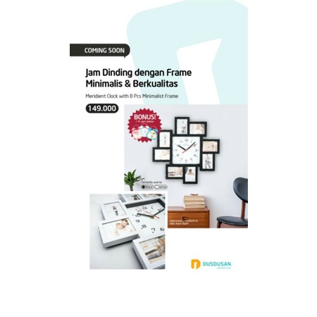 Jual JAM DINDING DENGAN FRAME MINIMALIS //JAM DINDING DAN BINGKAI FOTO ...