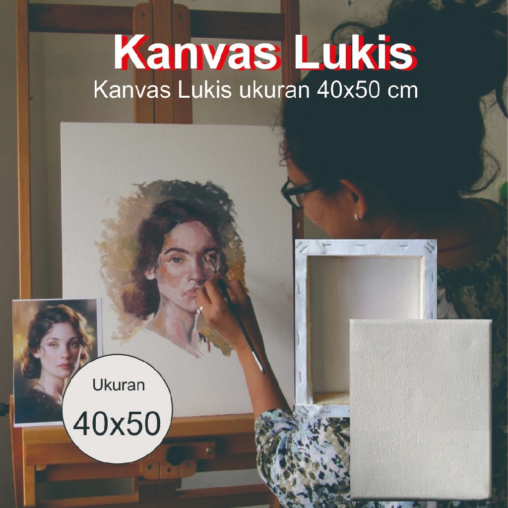 Jual Kanvas Lukis 40x50 Canvas Lukis 40 X 50 Cm | Shopee Indonesia