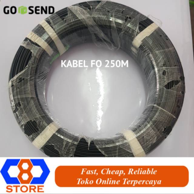 Jual KABEL FO FIBER OPTIC DROP WIRE 1 CORE PRECON 250M | Shopee Indonesia