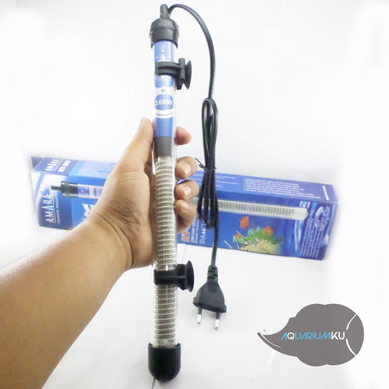 Jual heater Amara 300 Watt pemanas akuarium 1.5 sampai 2 meter | Shopee ...