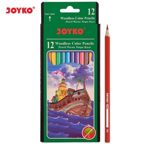 Jual Joyko Pensil Warna 12 Warna Pensil Warna Joyko Cp 103 12 Warna Tanpa Kayu Shabg Shopee