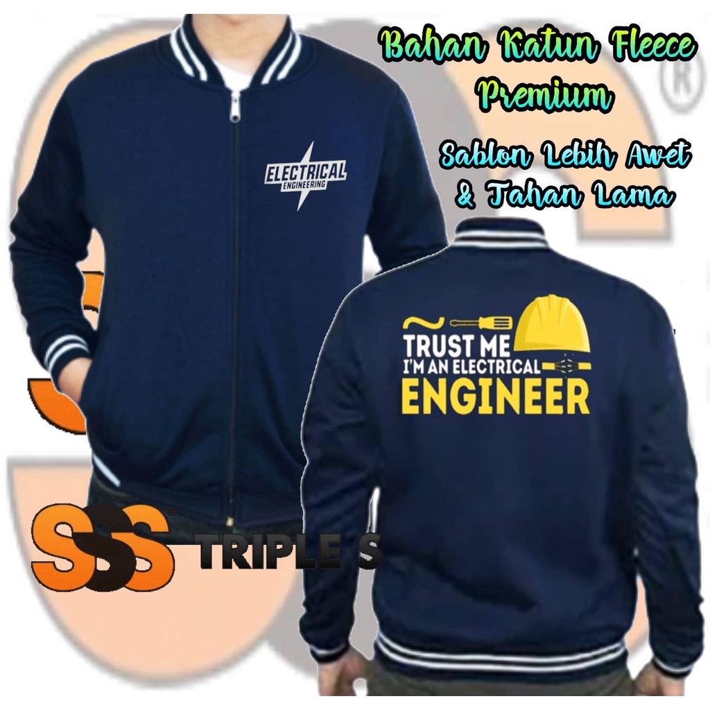 Jual JAKET BASEBALL VARSITY ENGINEERING TEKNISI LISTRIK ELECTRICAL ...