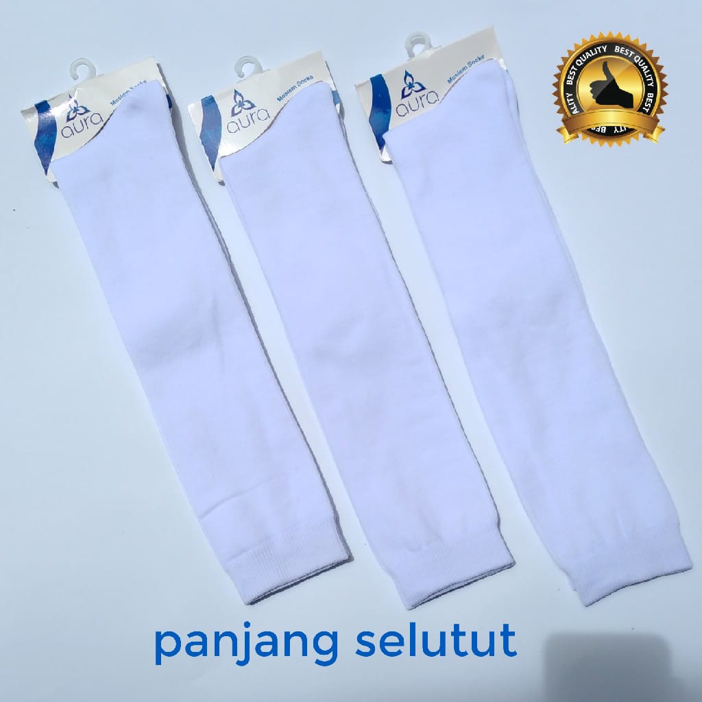 Jual Kaos kaki panjang selutut putih polos kaos kaki paskibra bahan ...