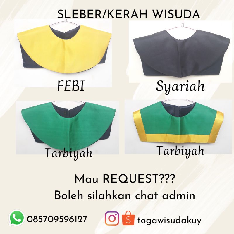 Jual Sleber Wisuda/ Kerah Wisuda IAIN METRO | Shopee Indonesia