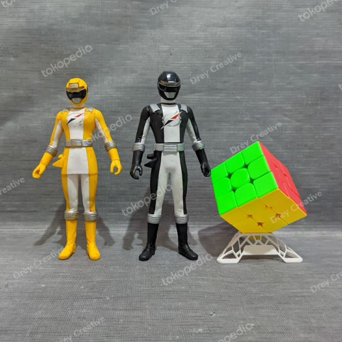 Jual Figure Sofubi Bouken Yellow Black Power Ranger Boukenger Soft ...