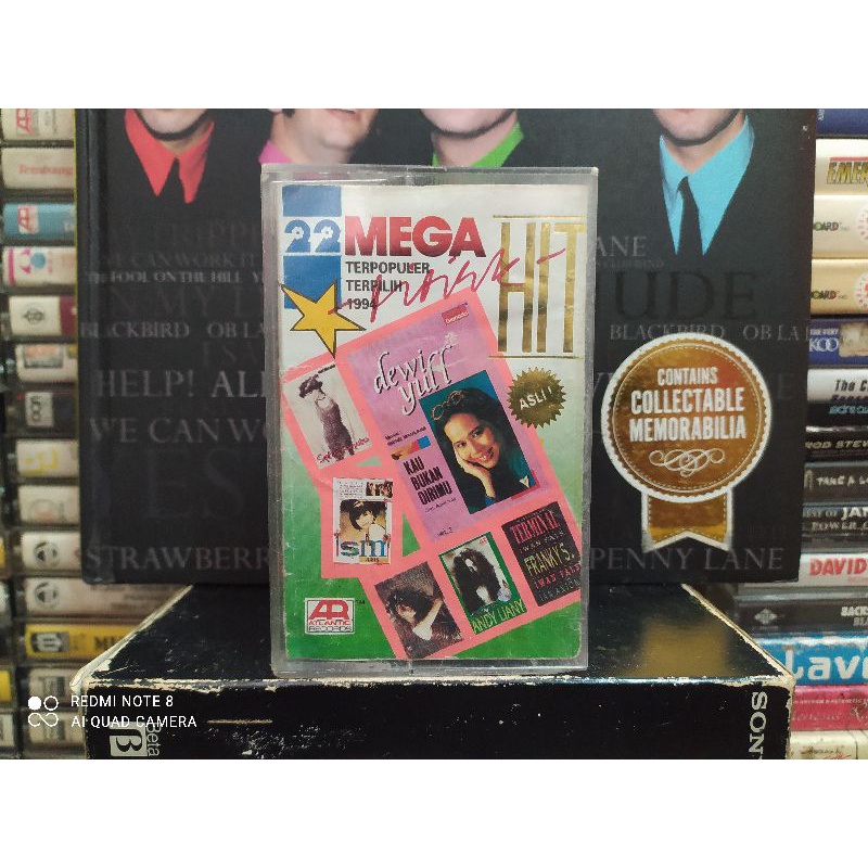 Jual Kaset Pita : 22 MEGA HIT TERPOPULER TERPILIH 1994. | Shopee Indonesia