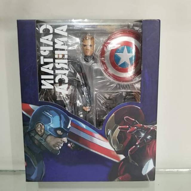Jual mainan action figure shf captain america civil war shfiguarts ...