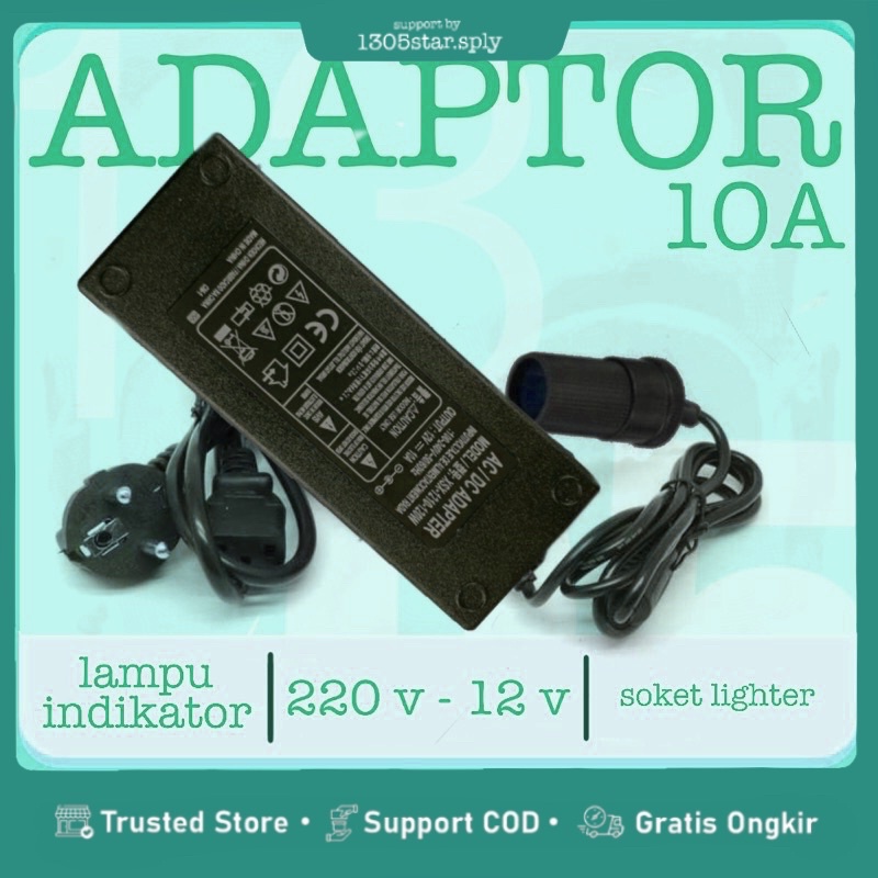 Jual Adaptor | charger | 12 VOLT | upto 120 watt | untuk vakum | vakum ...