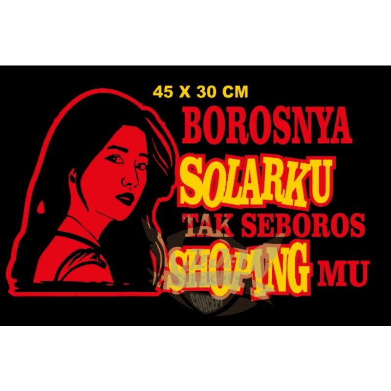 Jual STICKER CUTTING GAMBAR DENGAN KATA-KATA UNTUK KACA PINTU / BODY TRUCK PICKUPMOBIL DLL ...