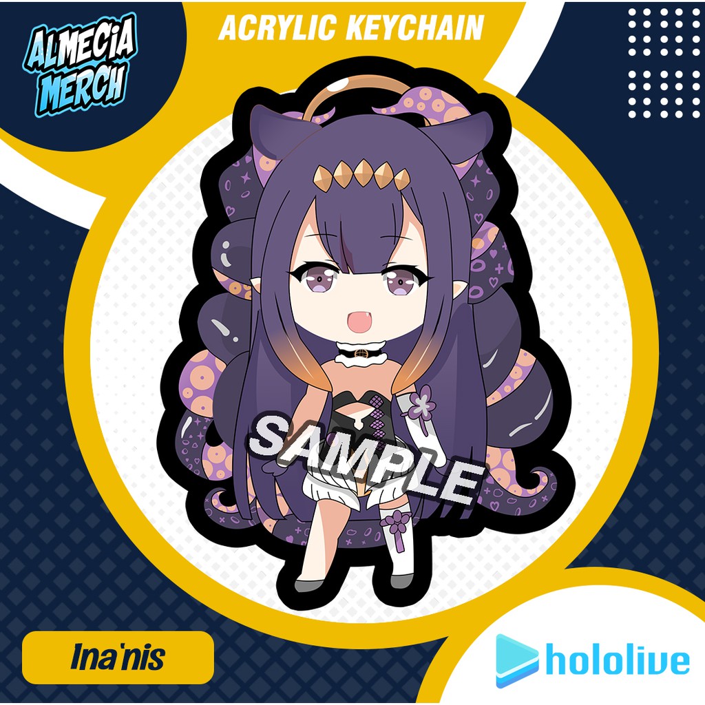 Jual Gantungan Kunci Hololive EN Ninomae Ina'nis / Keychain Vtuber ...