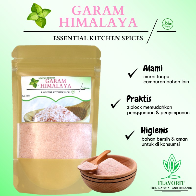 Jual Garam Himalaya Herbal Kasar Organik Original Himalayan Pink Salt ...