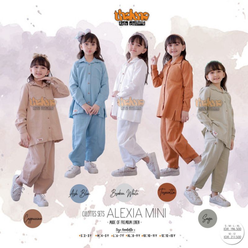 Jual Culottes Sets Alexia Mini by Thaluna Kids Clothing | Shopee Indonesia