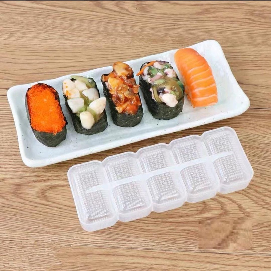 Jual Sushi Nigiri Maker Kotak untuk Platter Bento 5 Kotak 35 gr ...