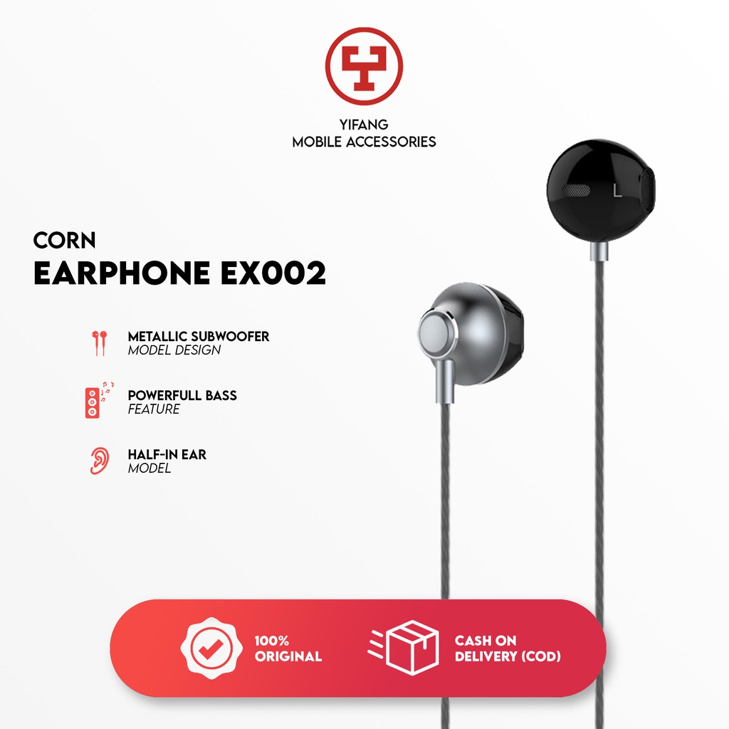 Jual CORN Earphone Headset Headphone InEar Stereo Membatalkan ...